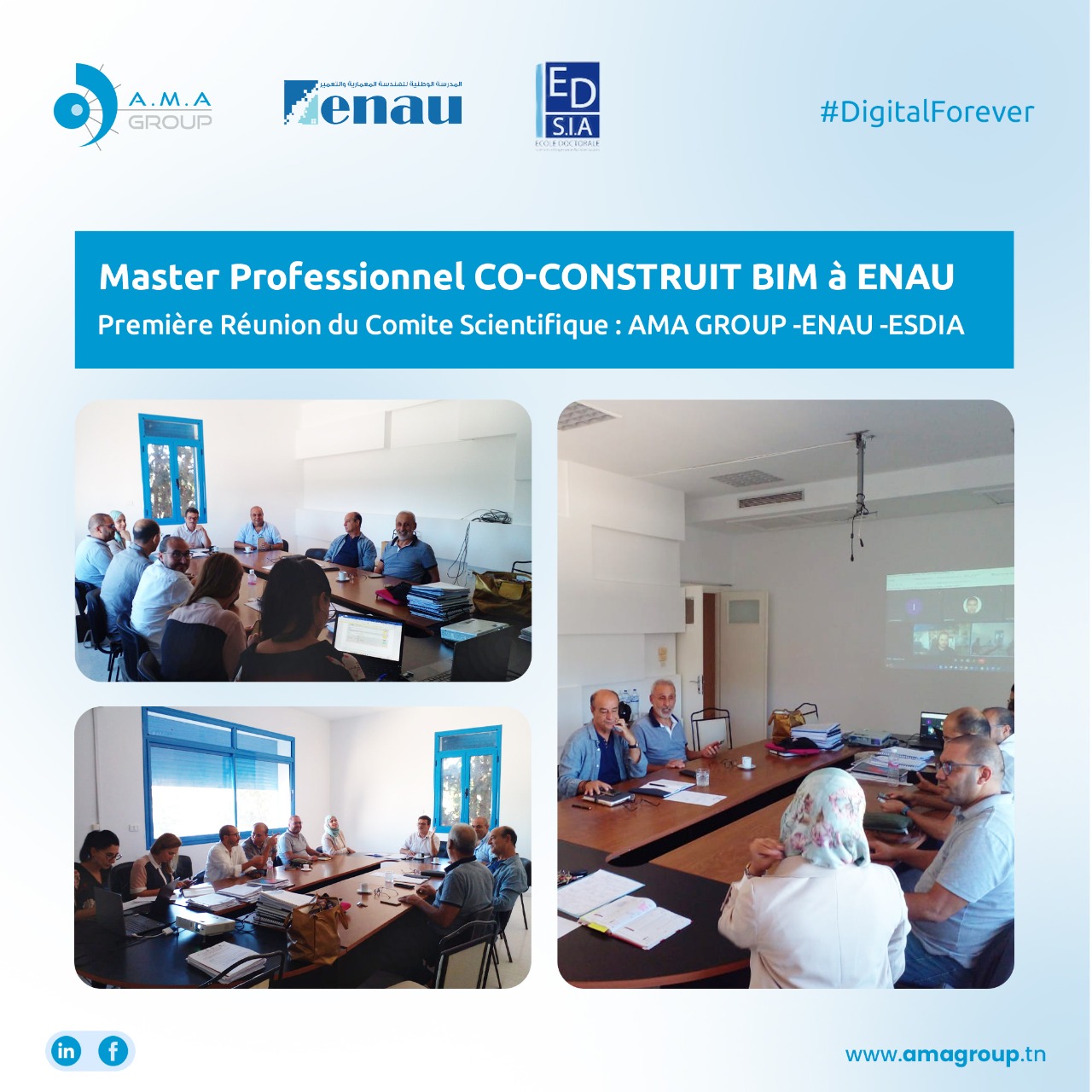 Mastère BIM ENAU : Première Réunion du Comité Scientifique - AMA GROUP